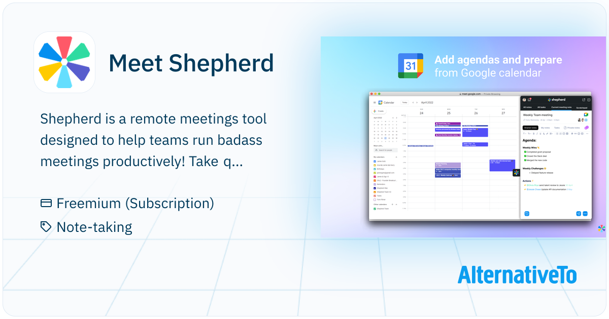 Meet Shepherd: A Chrome extension that allows GCal and GMeet users to ...