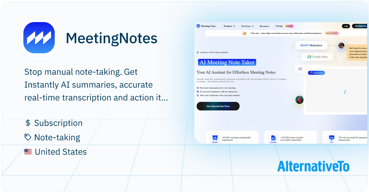 MeetingNotes: Instantly transcribe, automatically summarize and analyse ...