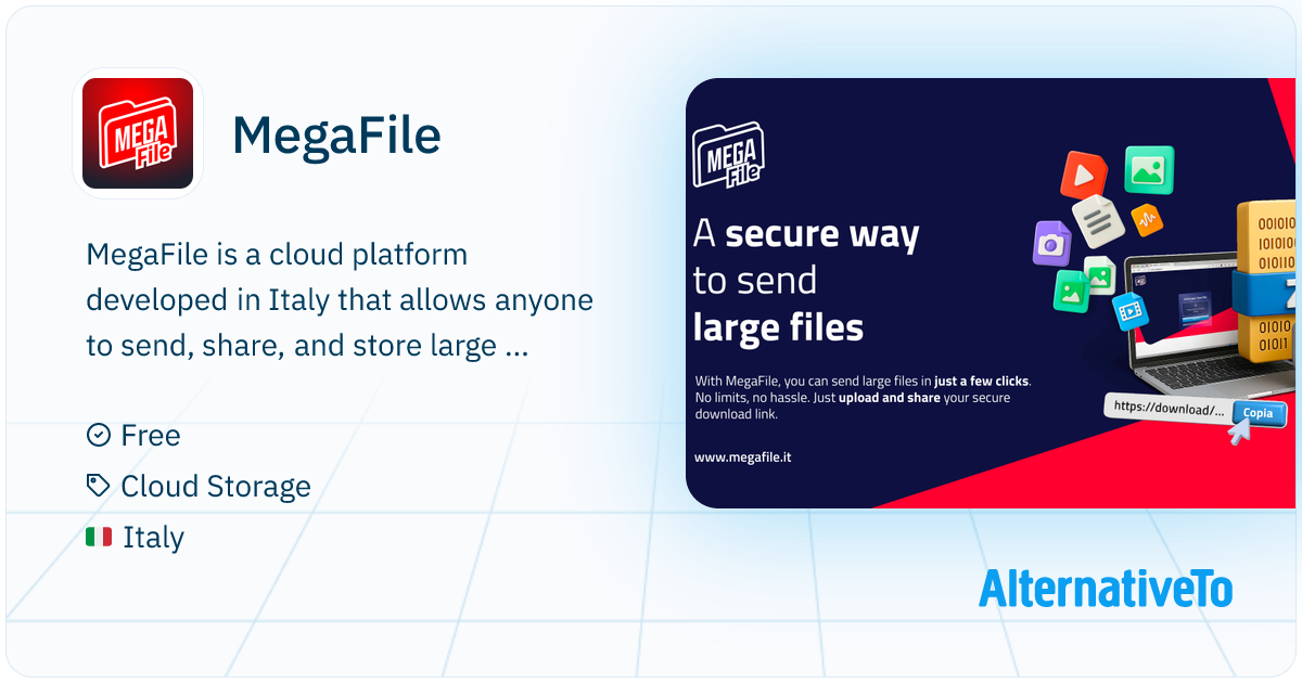 MegaFile: Free tool to send and share large files easily. | AlternativeTo