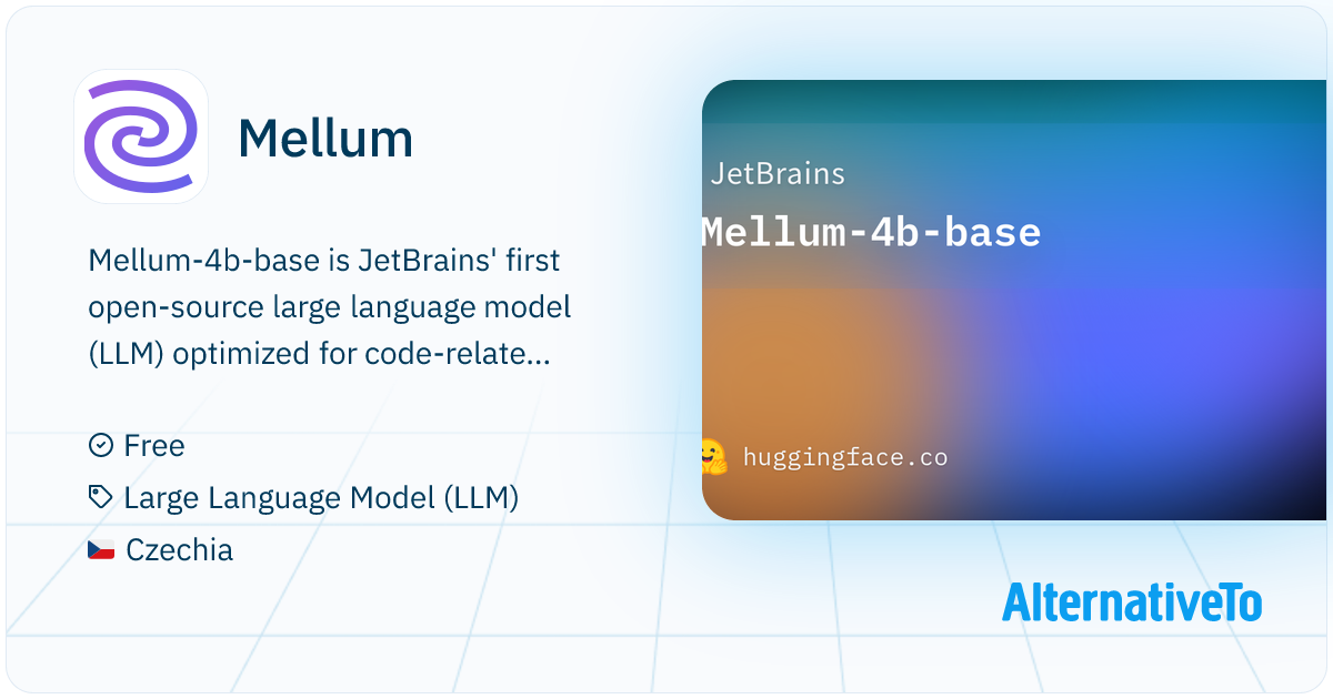 Mellum: JetBrains' first open-source large language model (LLM ...