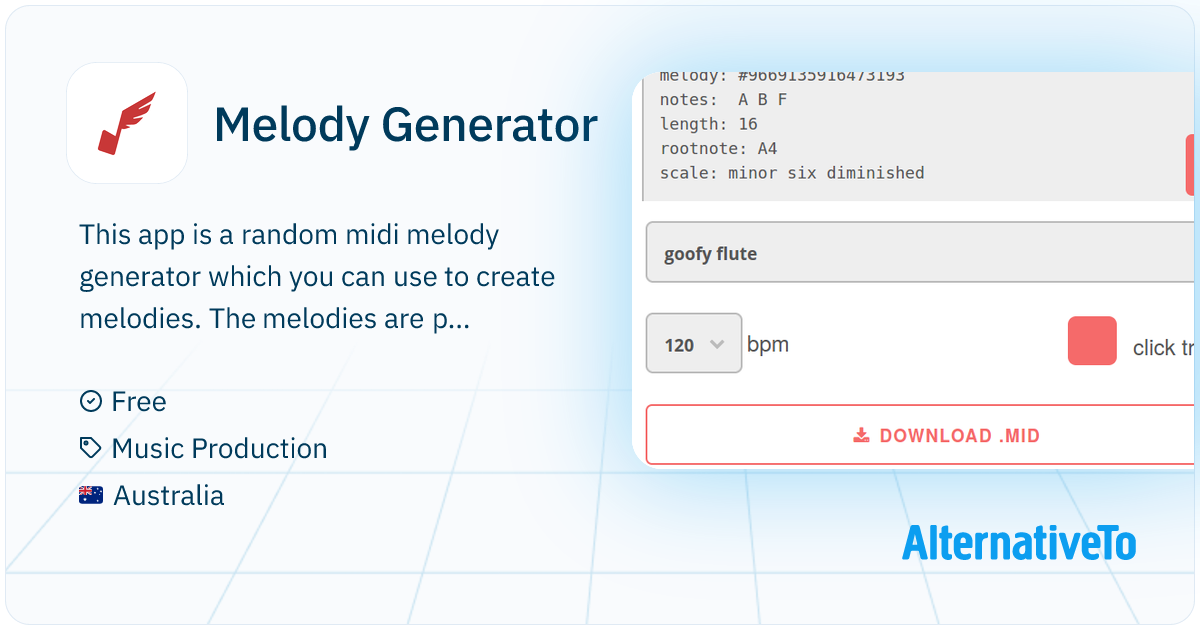 Melody Generator: This app is a random midi melody generator which ...
