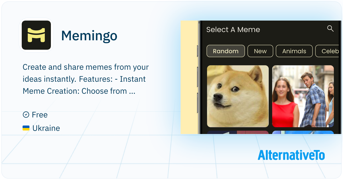 Memingo: Create and share memes in seconds with AI captions, no ...