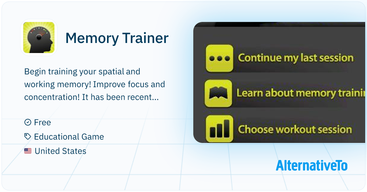 Memory Trainer: Begin training your spatial and working memory ...