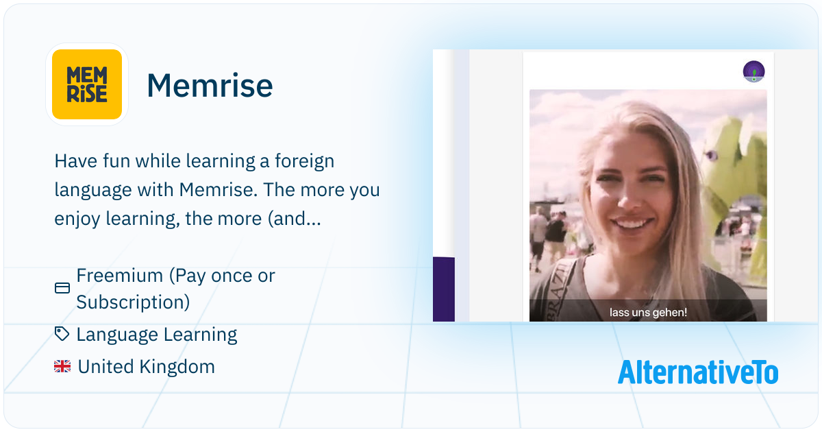 Memrise: Learn a new language with games, humorous chatbots and over ...