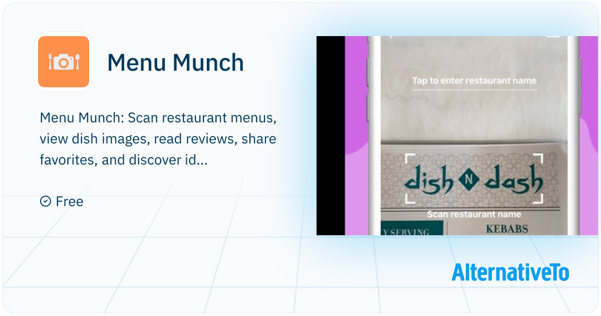 Menu Munch: Simplifies dining out by providing instant menu scanning ...