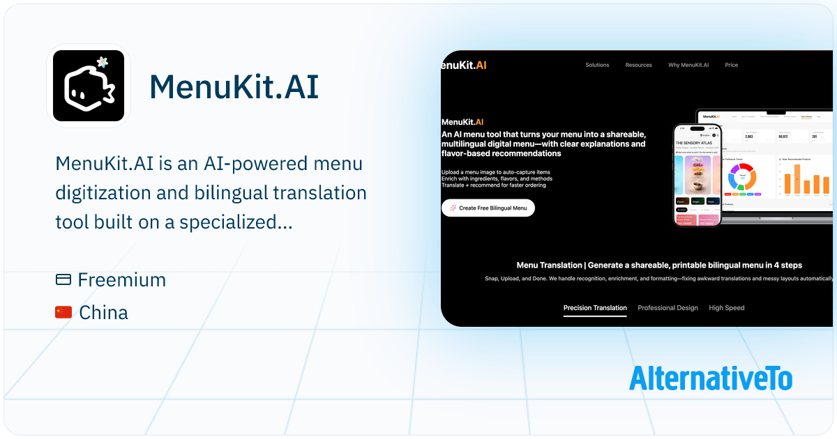 MenuKit.AI: An AI menu tool that turns your menu into a shareable ...