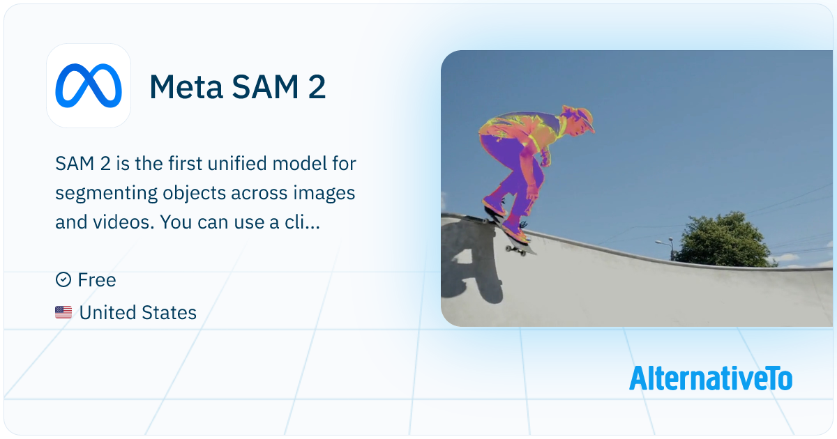 Meta SAM 2: SAM 2 is a segmentation model that enables fast, precise selection of any ...