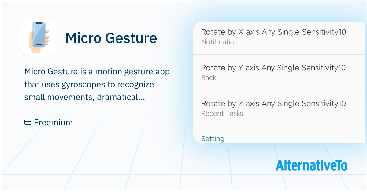 Micro Gesture: Motion gesture application utilizing gyroscopes to ...