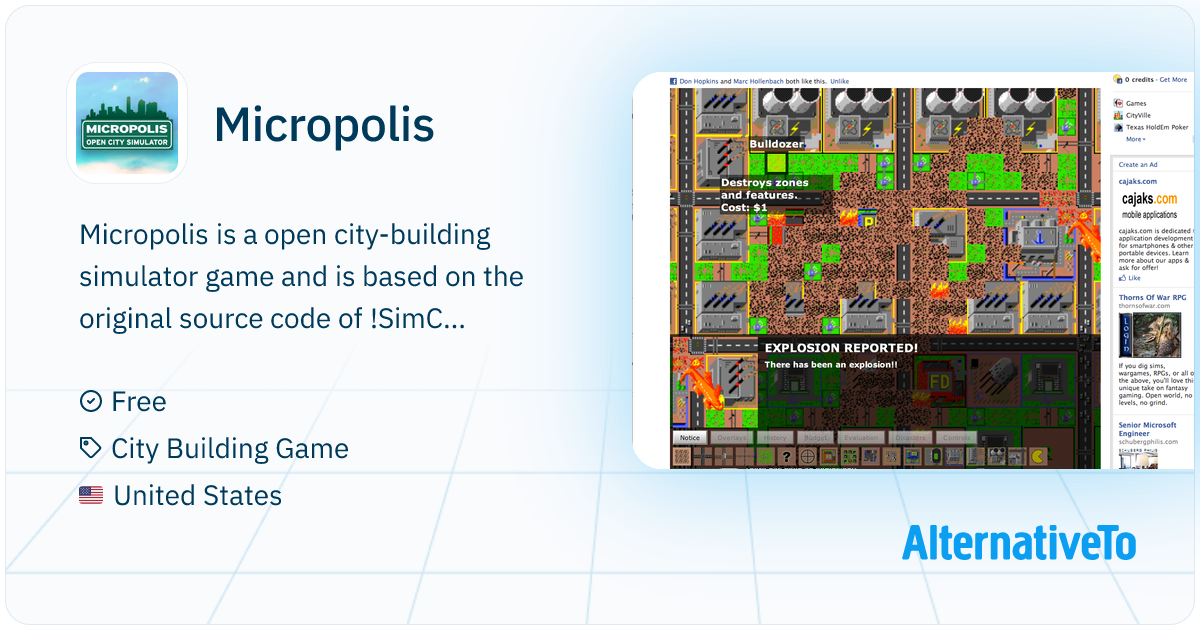 Micropolis: Open city-building simulator game | AlternativeTo