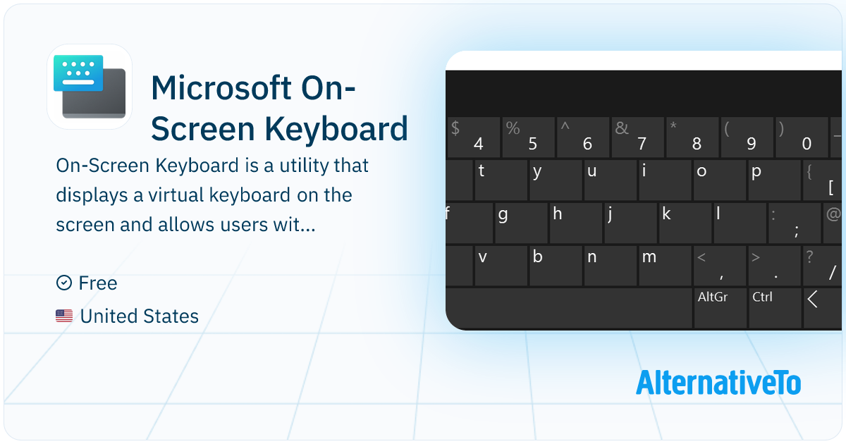 Microsoft On-Screen Keyboard: On-Screen Keyboard is a utility that ...
