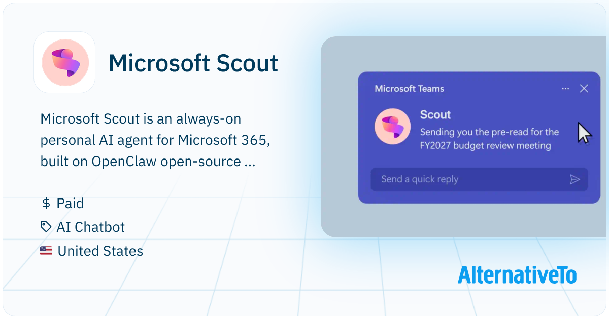 Microsoft Scout: Always-on personal AI agent | AlternativeTo