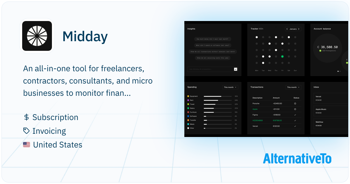 Midday: Provides you with greater insight into your business and ...
