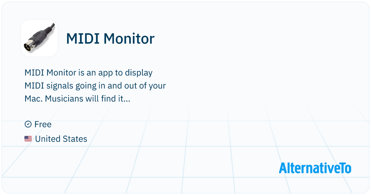 MIDI Monitor: Record and Monitor midi in/out put | AlternativeTo