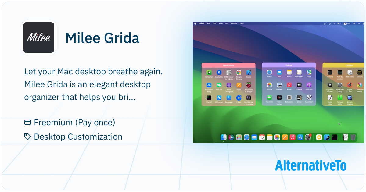 Milee Grida: A lightweight macOS desktop organizer for clarity and ...