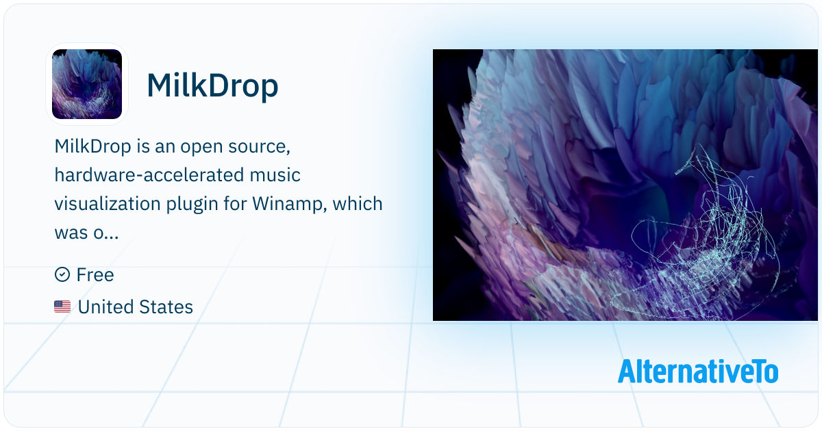 MilkDrop: 3D audio visualization plugin, compatible with WinAmp plugin ...