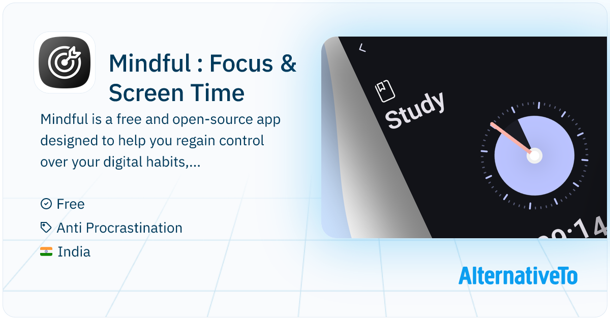 Mindful : Focus & Screen Time: Mindful is a free and open-source app ...