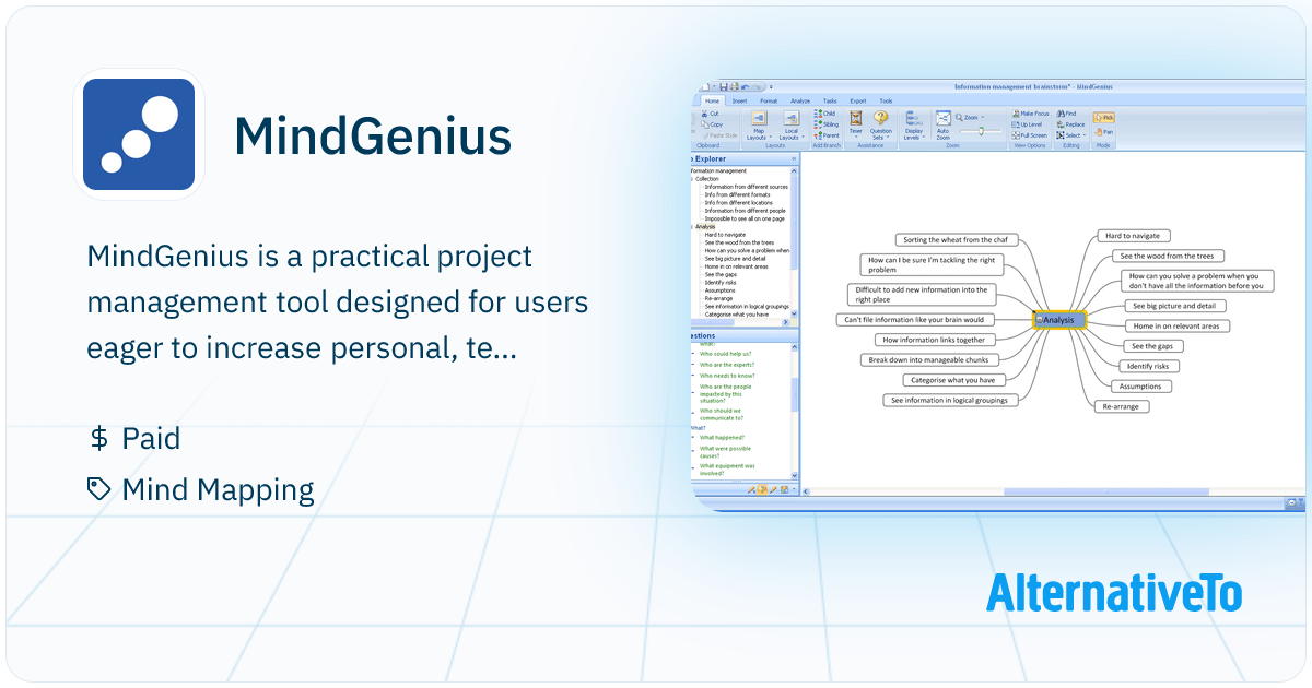 MindGenius: Practical project management tool that helps individuals ...