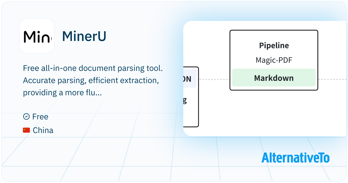 MinerU: Free all-in-one document parsing tool. | AlternativeTo