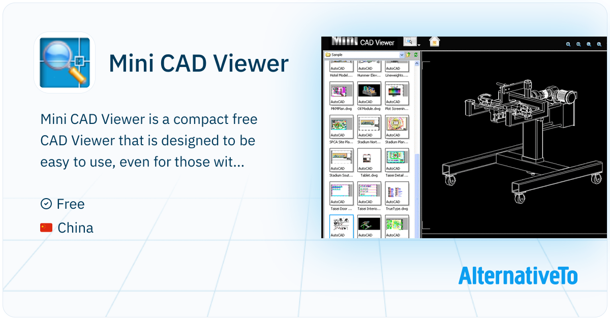 Mini CAD Viewer: Compact free CAD Viewer that is designed to be easy to ...