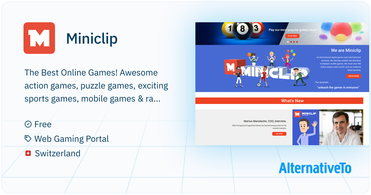 Miniclip: The Best Online Games! | AlternativeTo