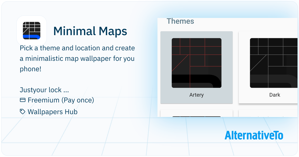 Minimal Maps: Dynamically creates a themed, minimalistic map background ...