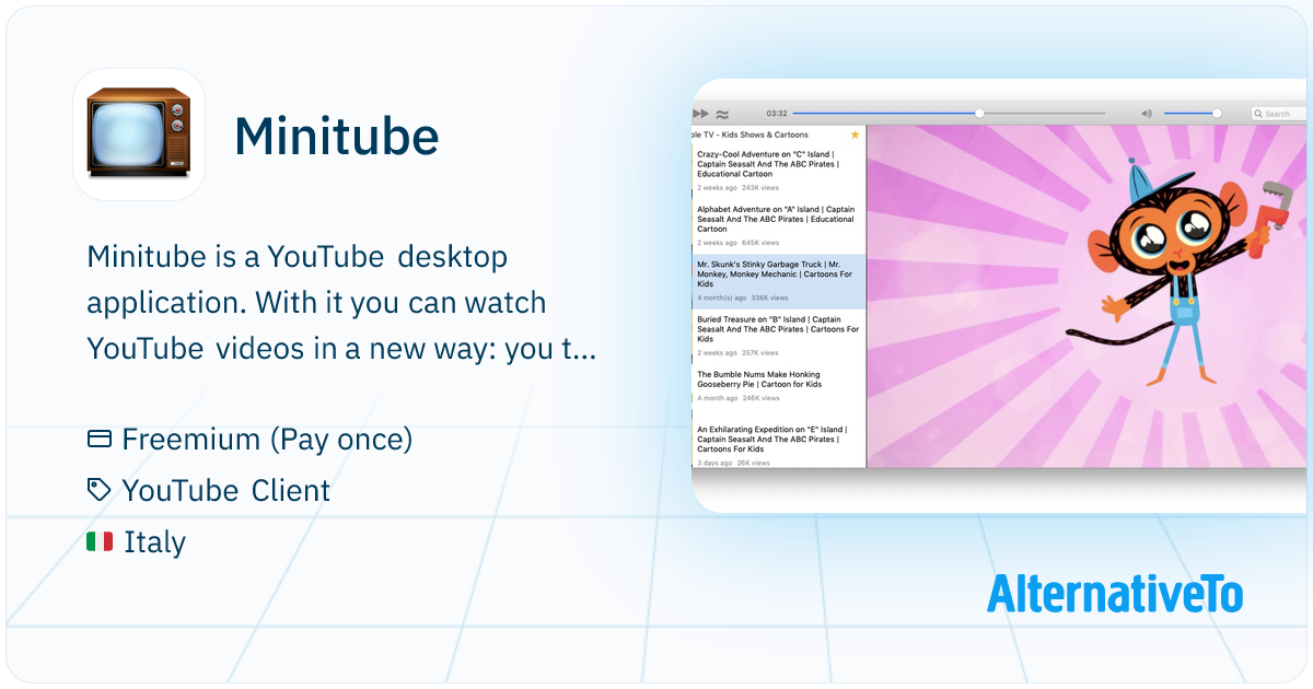 Minitube: A lightweight YouTube client | AlternativeTo