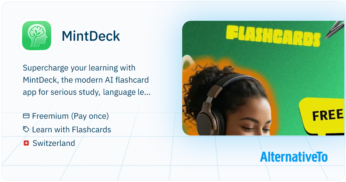 MintDeck: Keep learning with flashcards for free. | AlternativeTo