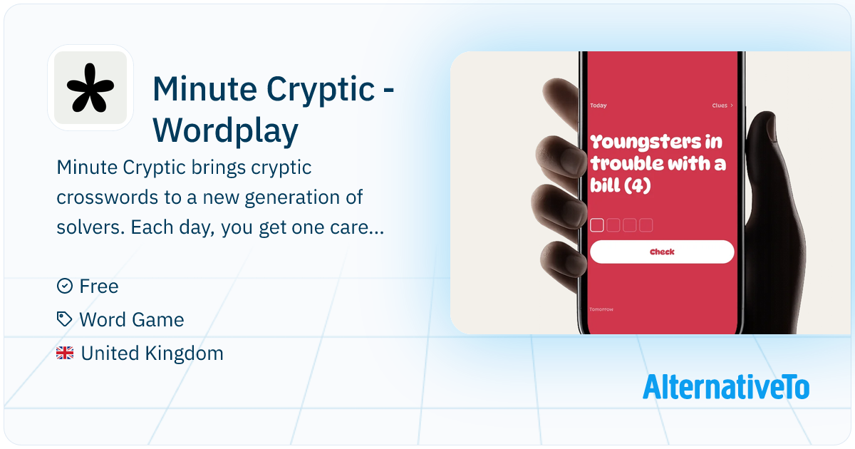 Minute Cryptic - Wordplay: A daily cryptic crossword clue with ...