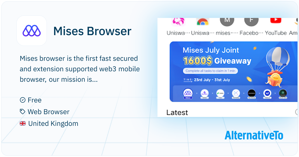 Mises Browser: Mises browser is the first fast secured and extension ...