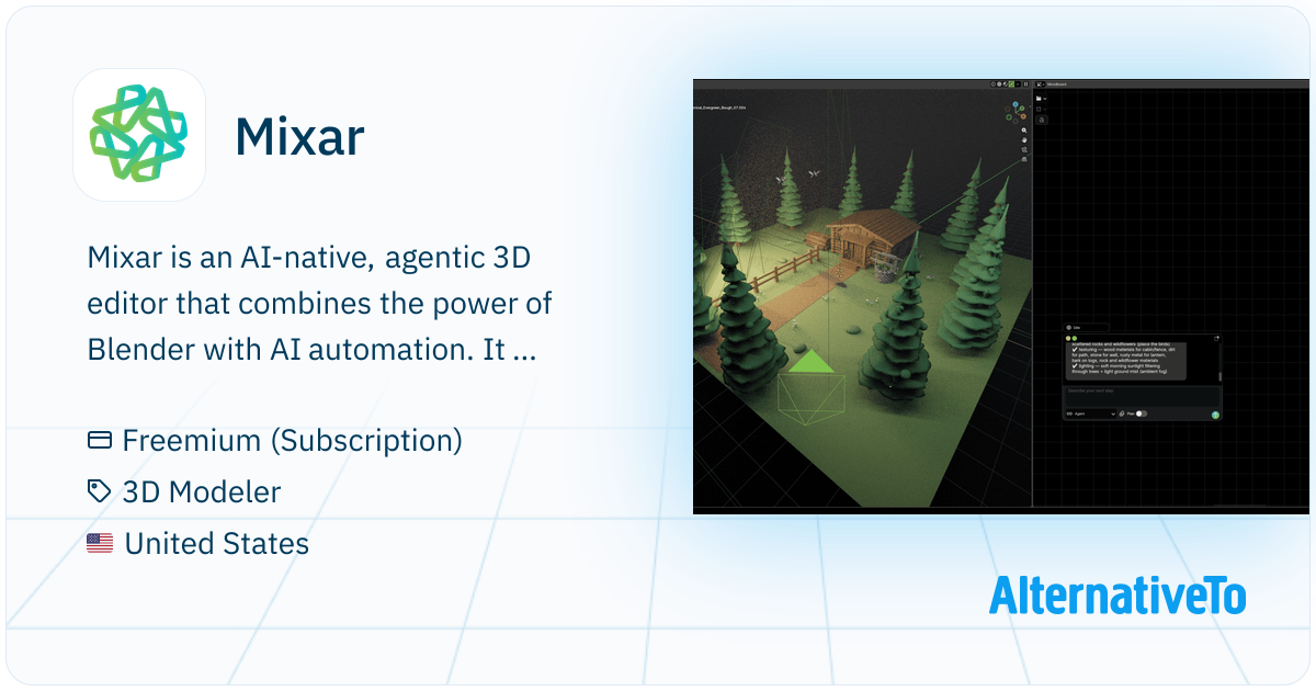 Mixar: AI-powered 3D editing, Blender integration, UV unwrapping ...