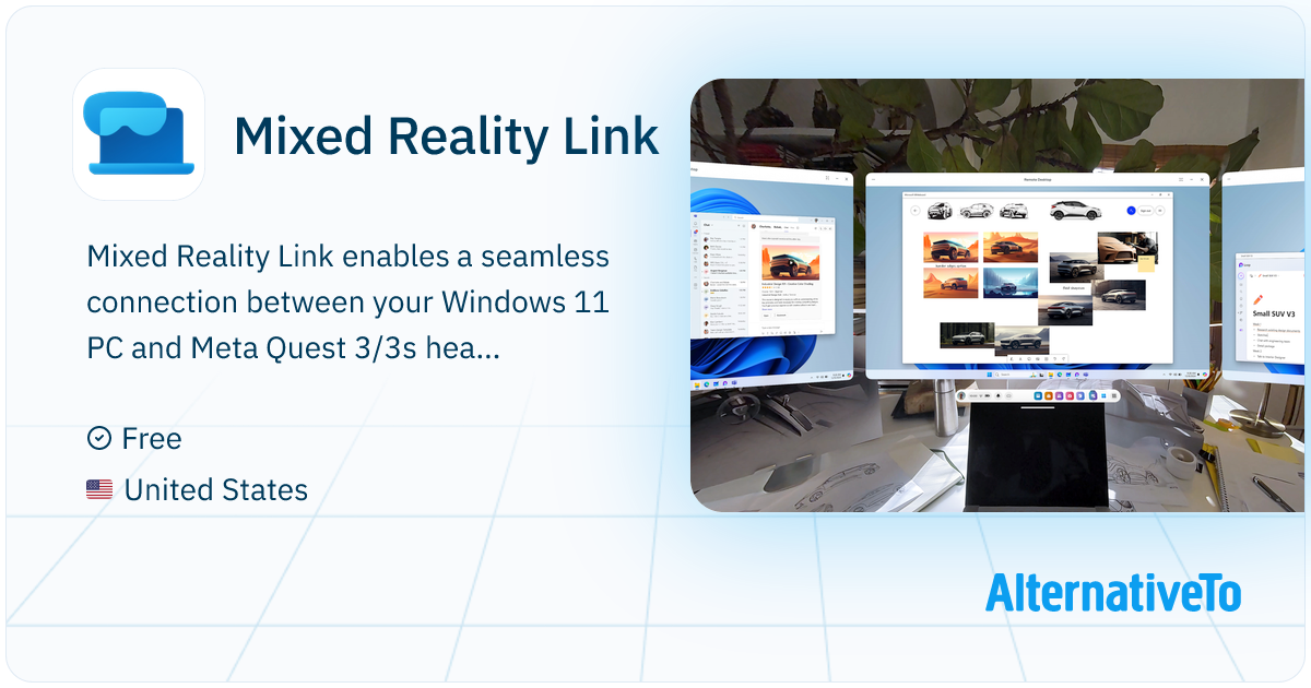 Mixed Reality Link: Connect Windows 11 PC to Meta Quest for productivity | AlternativeTo