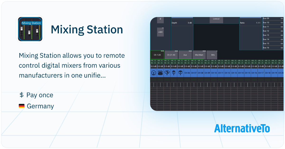Mixing Station: Allows you to remote control digital mixers from ...