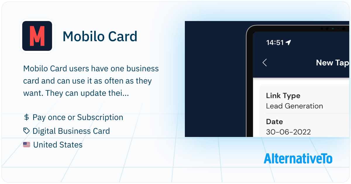 Mobilo Card: Users have one business card and can | AlternativeTo