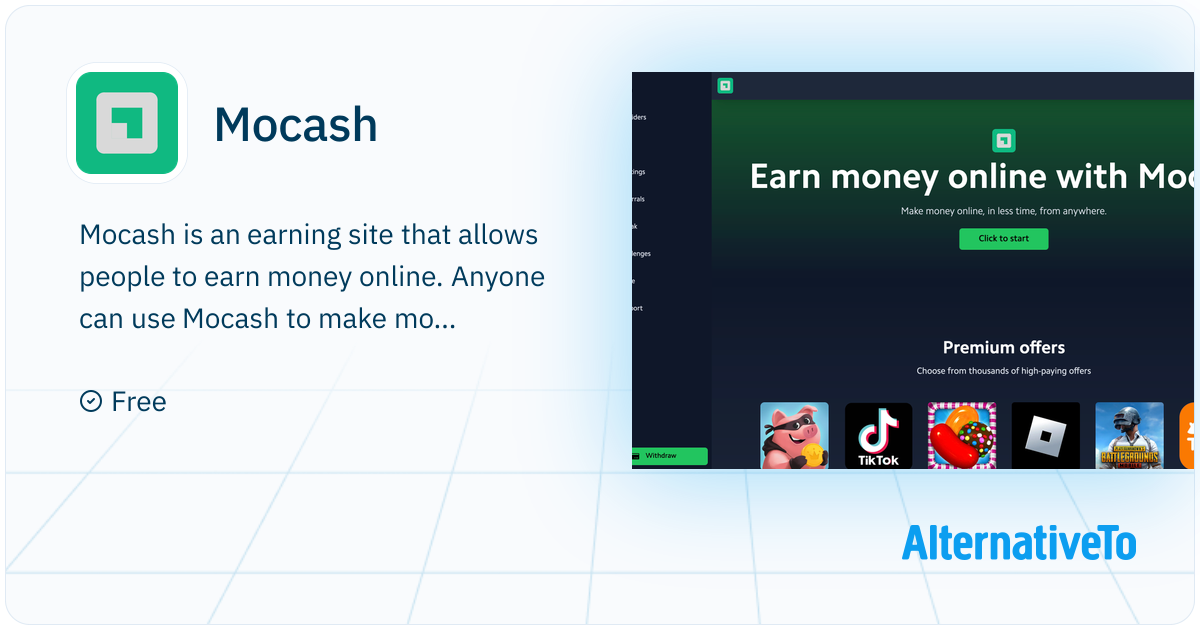 Mocash: Allows anyone to earn money online by playing games, completing ...