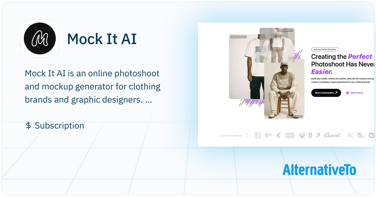 Mock It AI: AI photoshoot and mockup generator | AlternativeTo