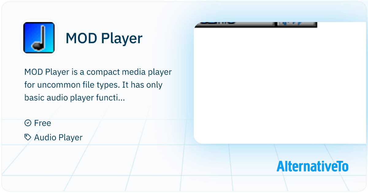 MOD Player: Compact media player for uncommon | AlternativeTo