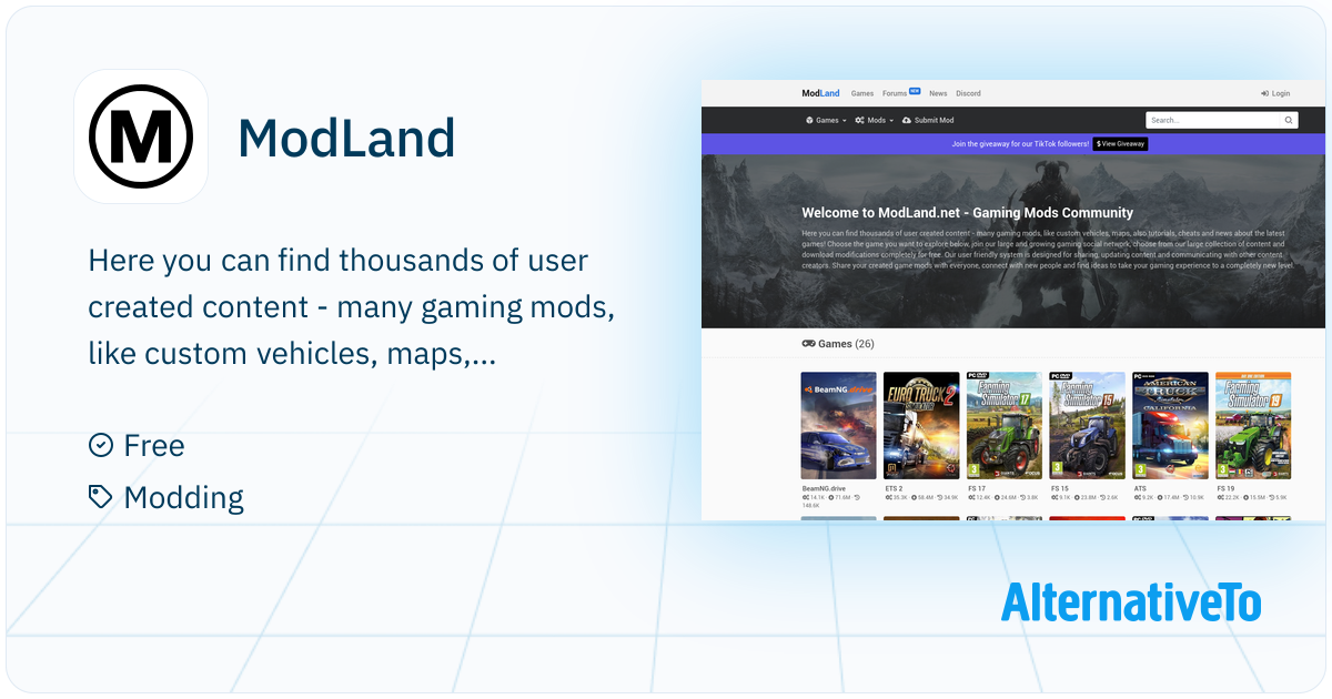 ModLand: Here you can find thousands of user created content for games ...