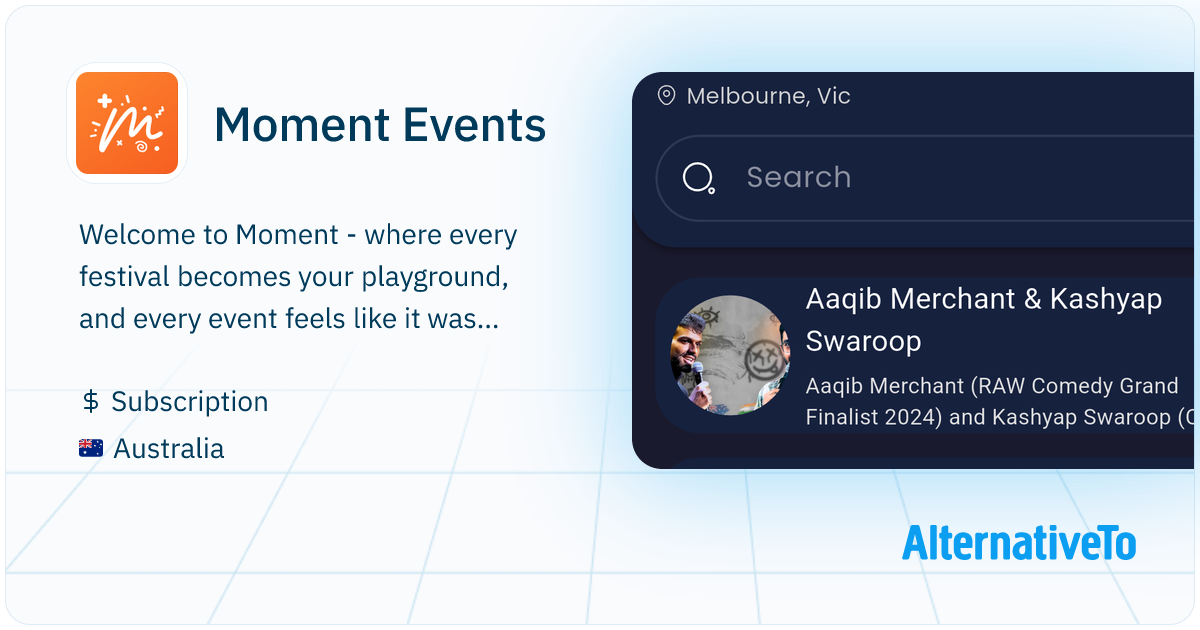 Moment Events: Event Organisers: Give your patrons a full-featured ...