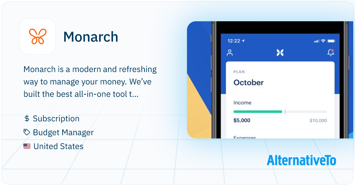 Monarch: The modern way to manage your money. | AlternativeTo
