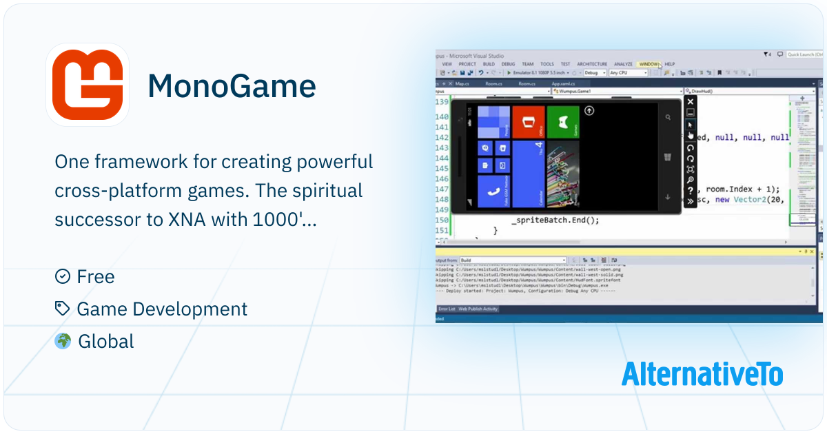 MonoGame: Open source implementation of the Microsoft XNA 4 Framework ...