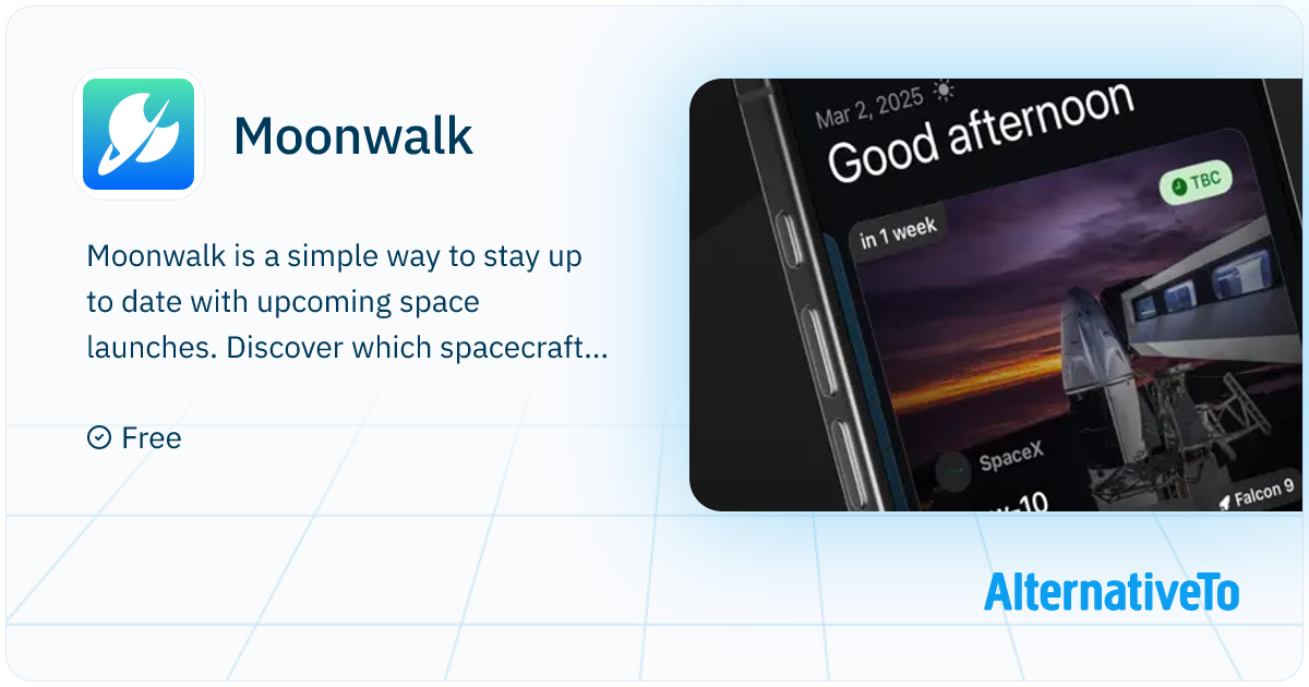 Moonwalk: 🚀 React-Native App for rocket launches 🛰 | AlternativeTo