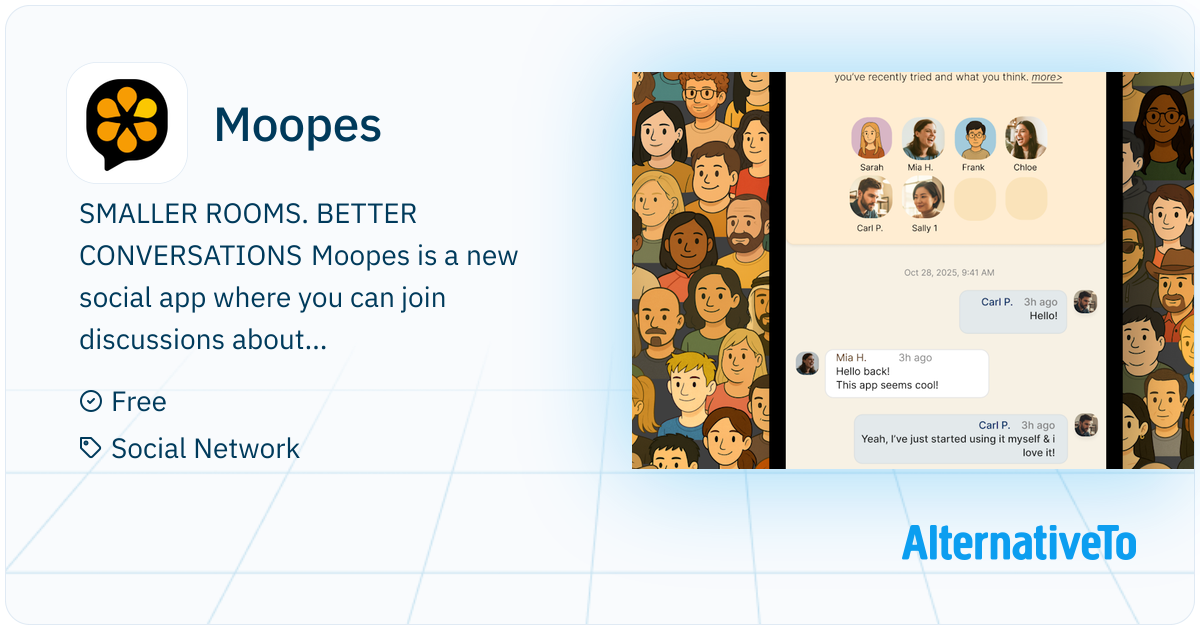 Moopes: A social app built around smaller groups and better ...