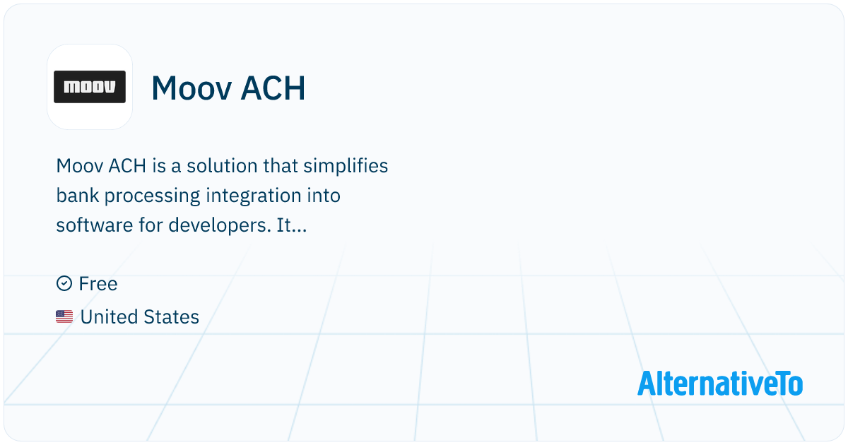 Moov ACH: ACH implements a reader, writer, and validator for Automated ...