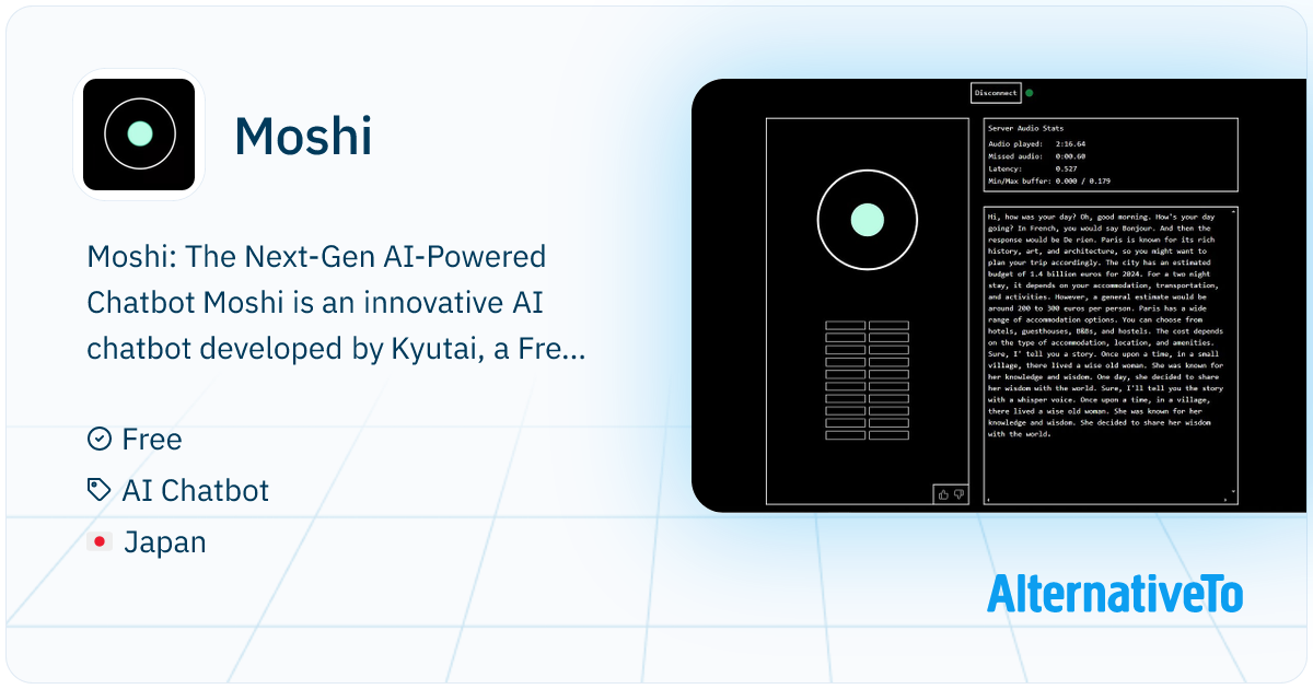 Moshi: Innovative AI chatbot with advanced voice recognition, real-time ...