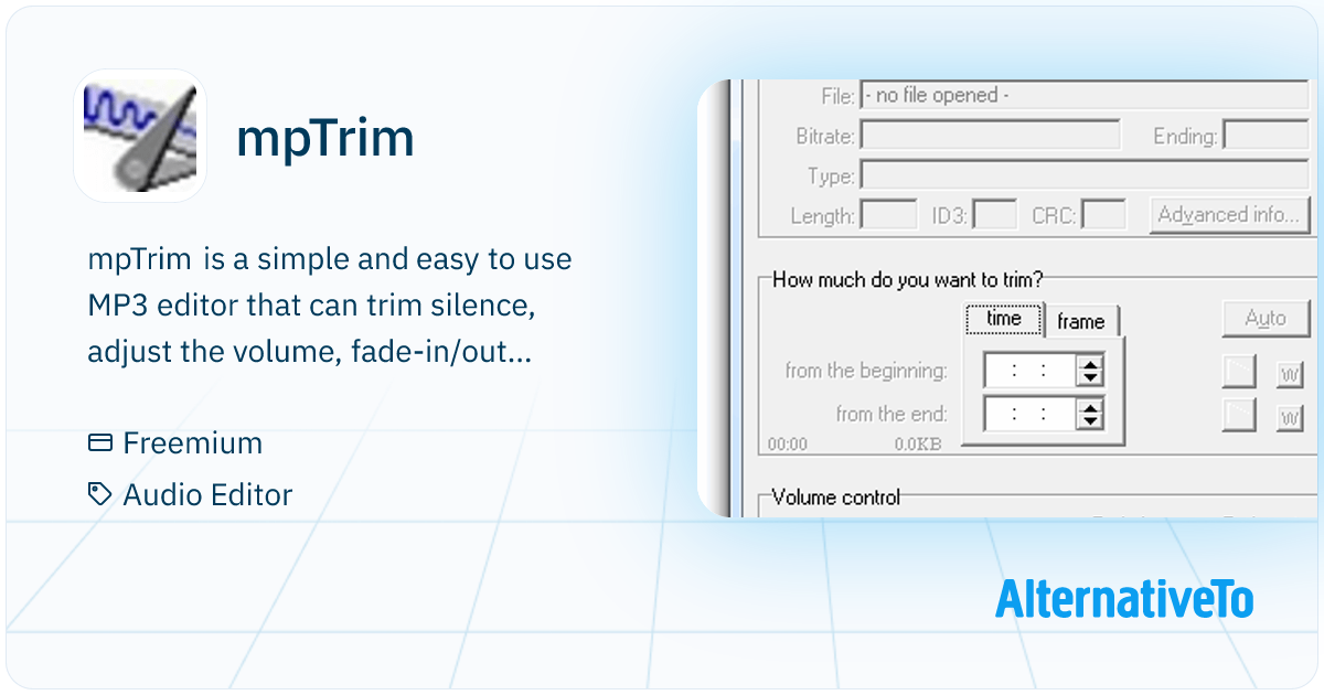 mpTrim: Simple and easy to use MP3 editor | AlternativeTo