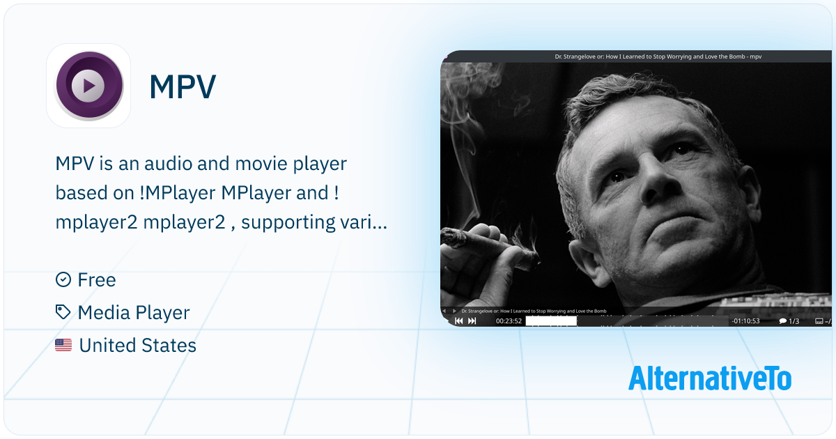 MPV: Media player with codec support, CLI control, and GPU decode ...