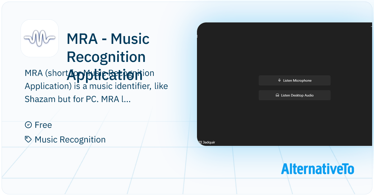 MRA - Music Recognition Application: MRA (short for Music Recognition ...