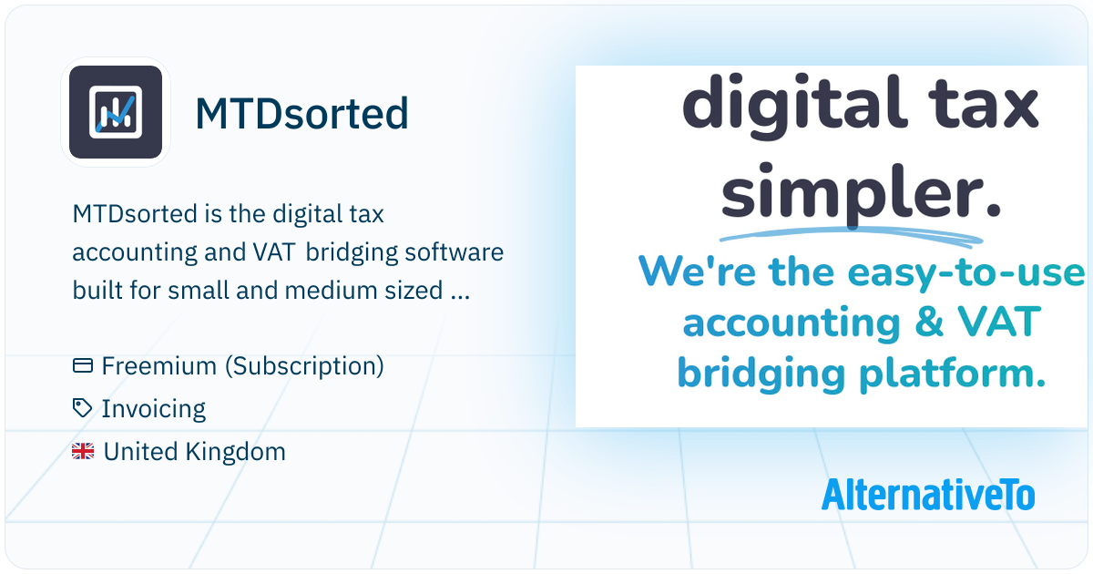 MTDsorted: The easy-to-use accounting & VAT bridging platform for small ...