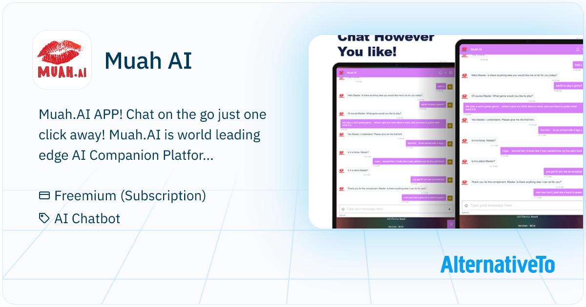 Muah AI: Muah.AI is world leading edge AI Companion Platform ...