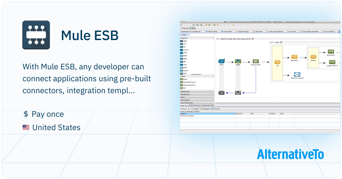 Mule ESB: With Mule ESB, any developer can connect | AlternativeTo
